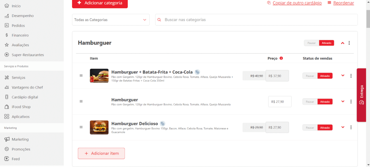 Como montar combos com produtos Coca-Cola?