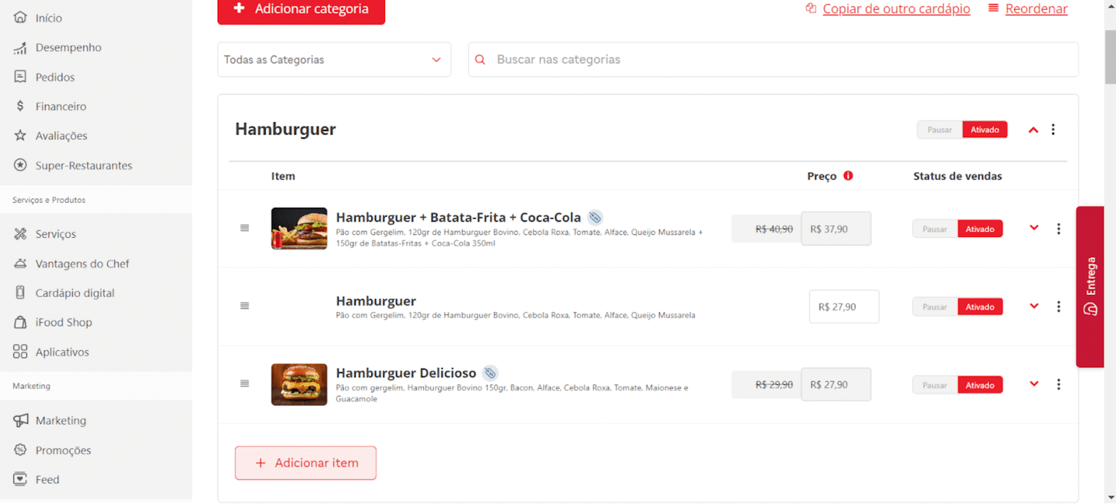 Como montar combos com produtos Coca-Cola?